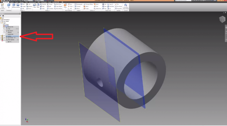 Autodesk Inventor Tutorial - Work Planes - 3D Insider